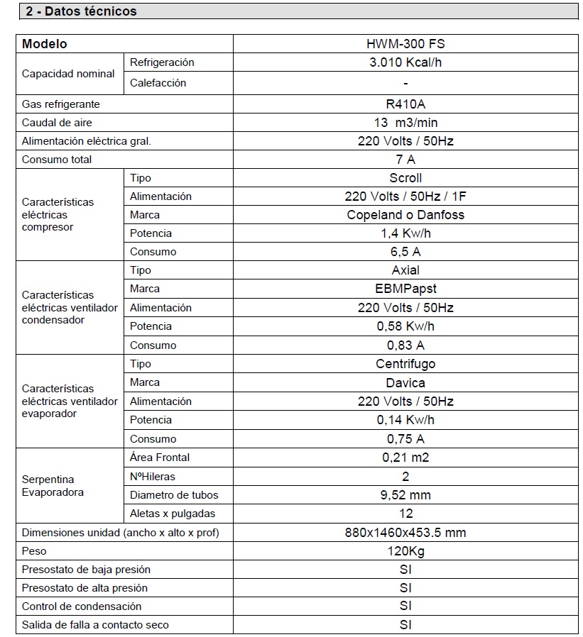 Equipo Mochila Heatcraft HWM-300 FS – Refrimática