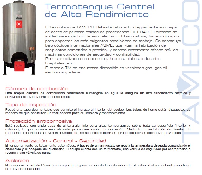 Termotanque Central de Alto Rendimiento 500 Lts – Refrimática